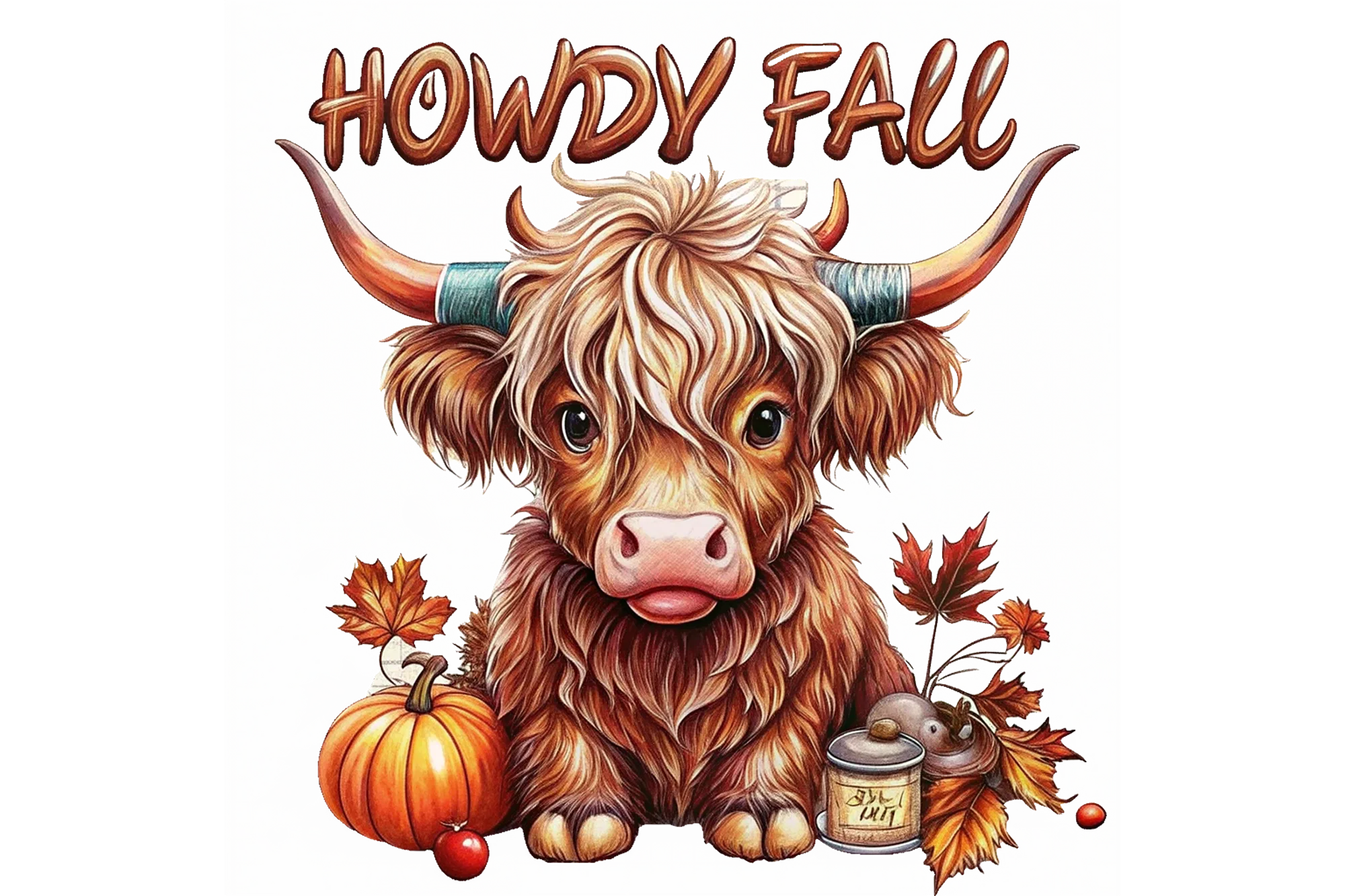 Howdy Fall Highland Cow - Tree Life Designs